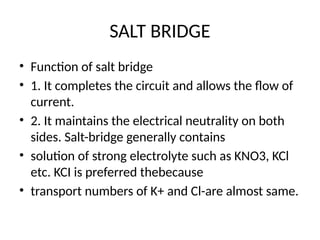 ELECTROCHEMISTRY PowerPoint presentation | PPTX