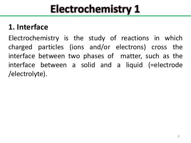 Electrochemistry 1 the basic of the basic