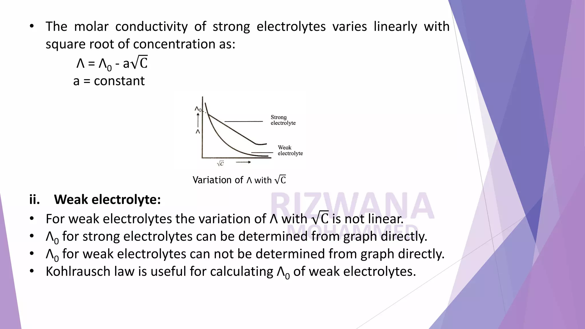 2nd Lecture on Electrochemistry | Chemistry Part I | 12th Std | PDF