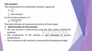 2nd Lecture on Electrochemistry | Chemistry Part I | 12th Std | PPT