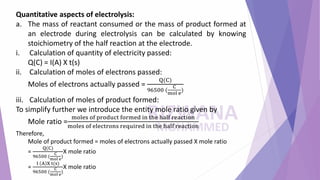 4th Lecture on Electrochemistry | Chemistry Part I | 12th Std | PPT