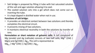 4th Lecture on Electrochemistry | Chemistry Part I | 12th Std | PDF