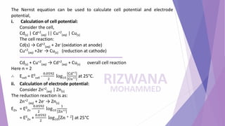 5th Lecture on Electrochemistry | Chemistry Part I | 12th Std | PDF