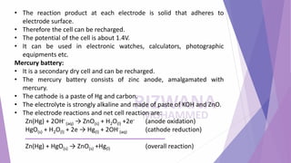 7th Lecture on Electrochemistry | Chemistry Part I | 12th Std | PDF