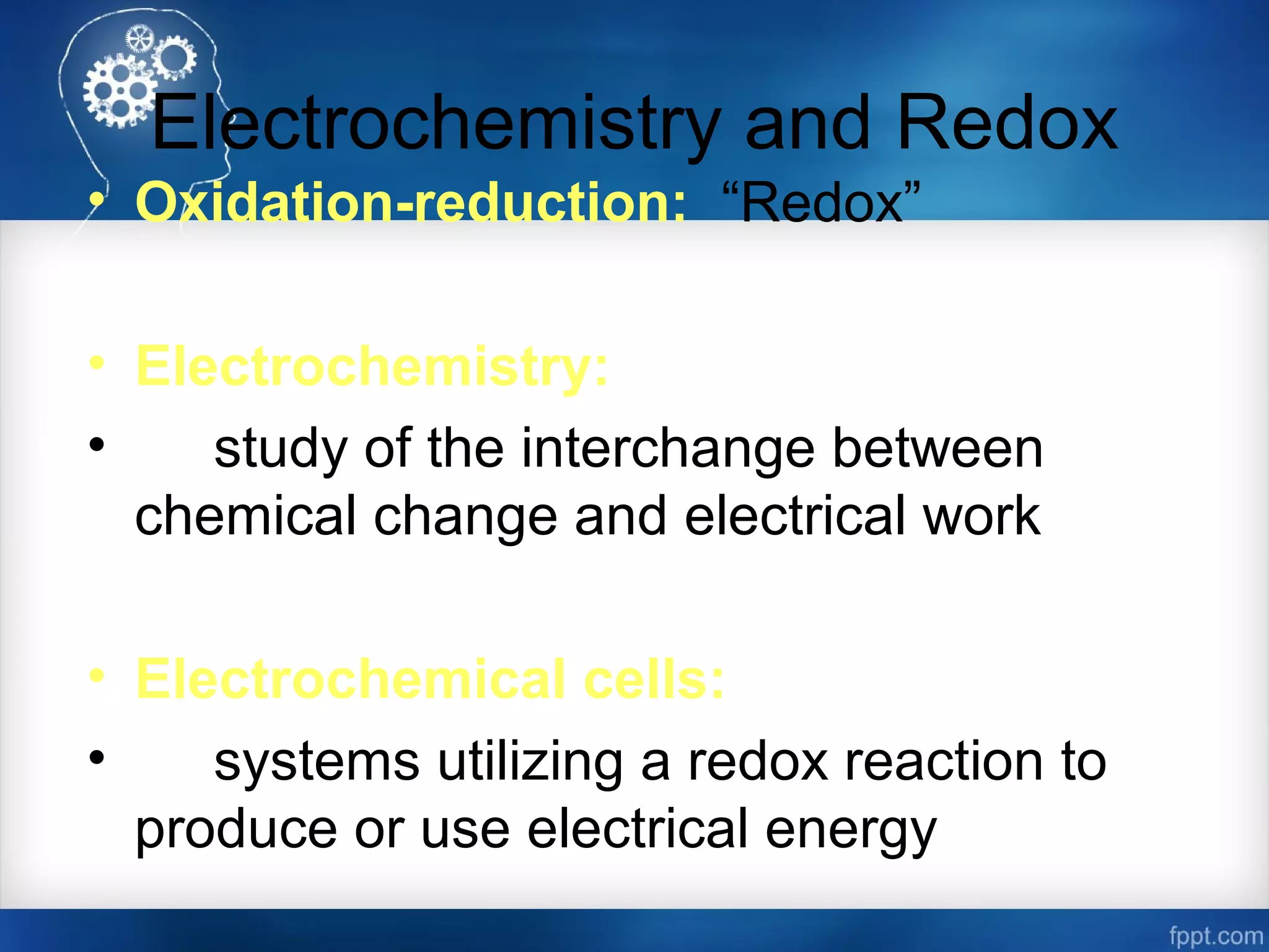 Electrochemistry(a) | PPT