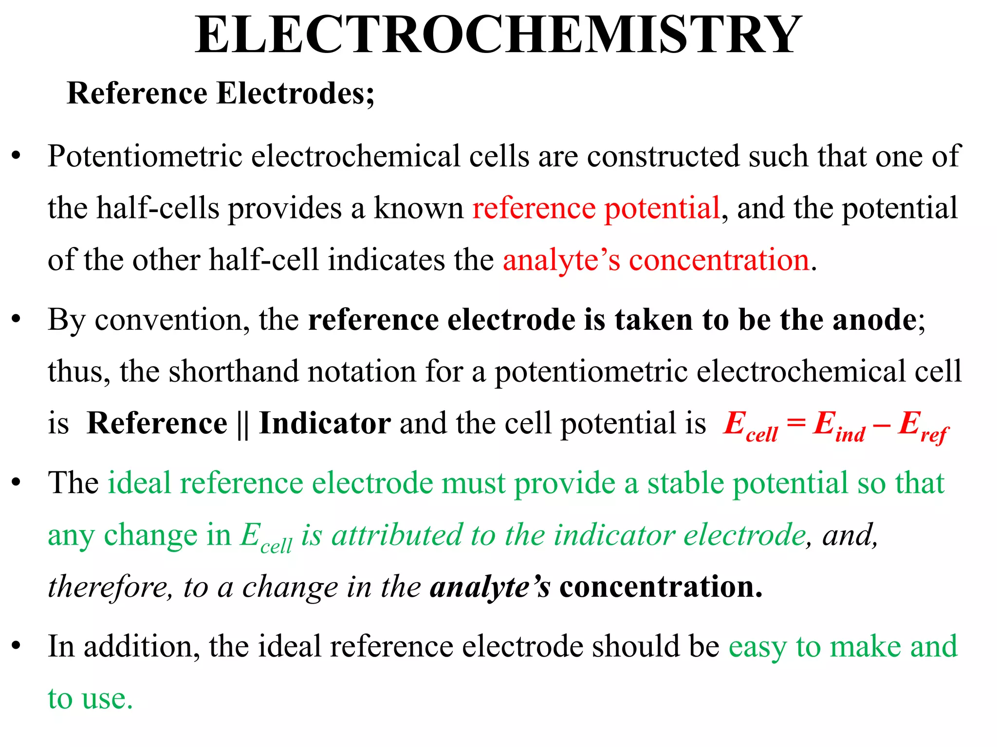 Electrochemistry chapter 1 | PPTX