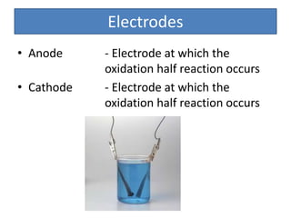 Electrochemistry – electrochemical cells | PPSX