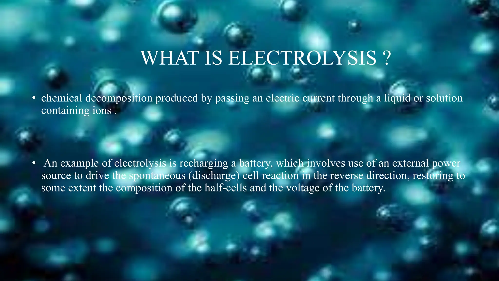 electrochemistry in batteries detail description | PPT