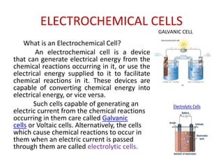 Electrochemistry PPT class 12 CBSE BOARD | PPTX