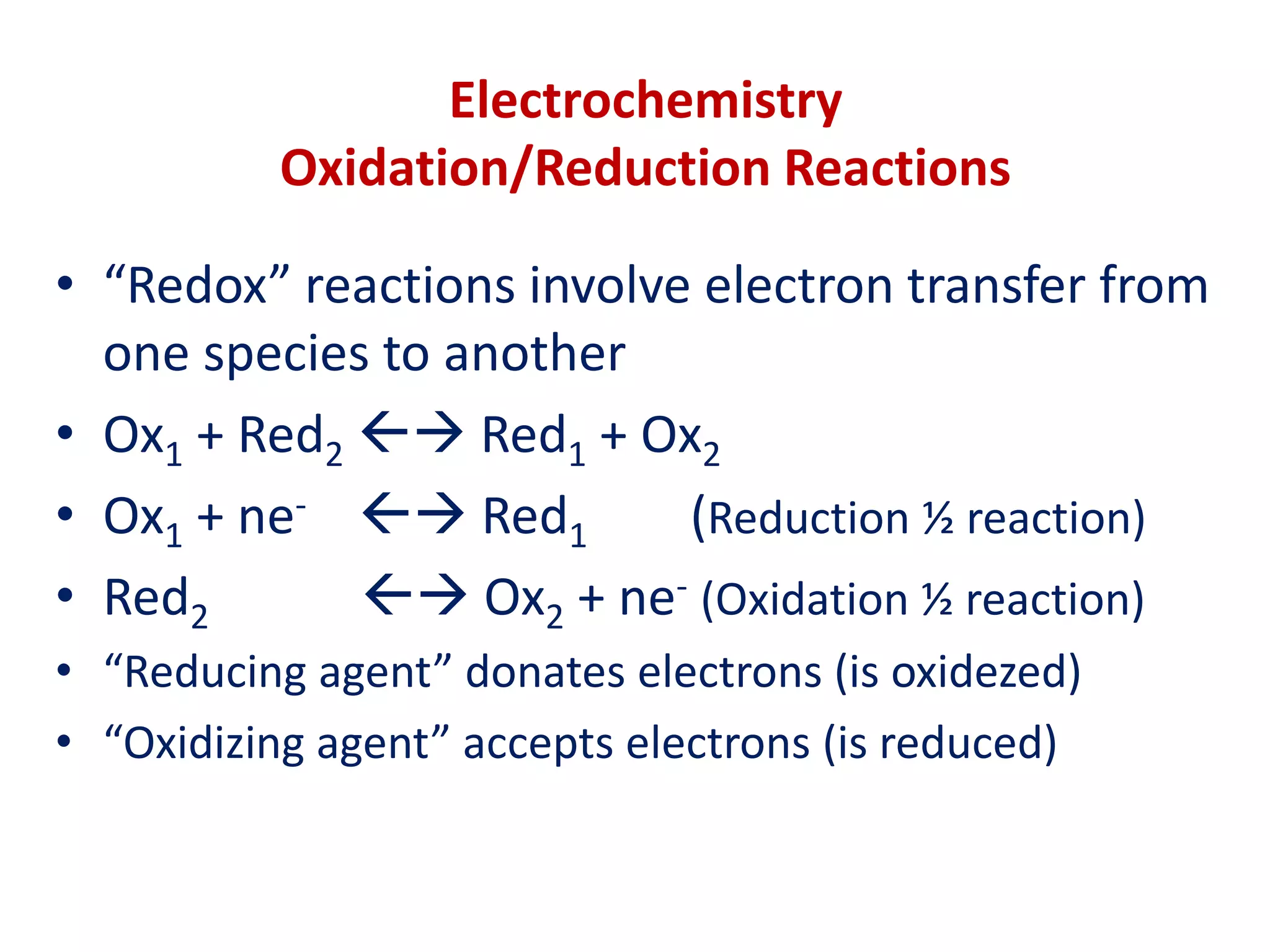 Electrochemical Cells and Electrode Potentials | PPT