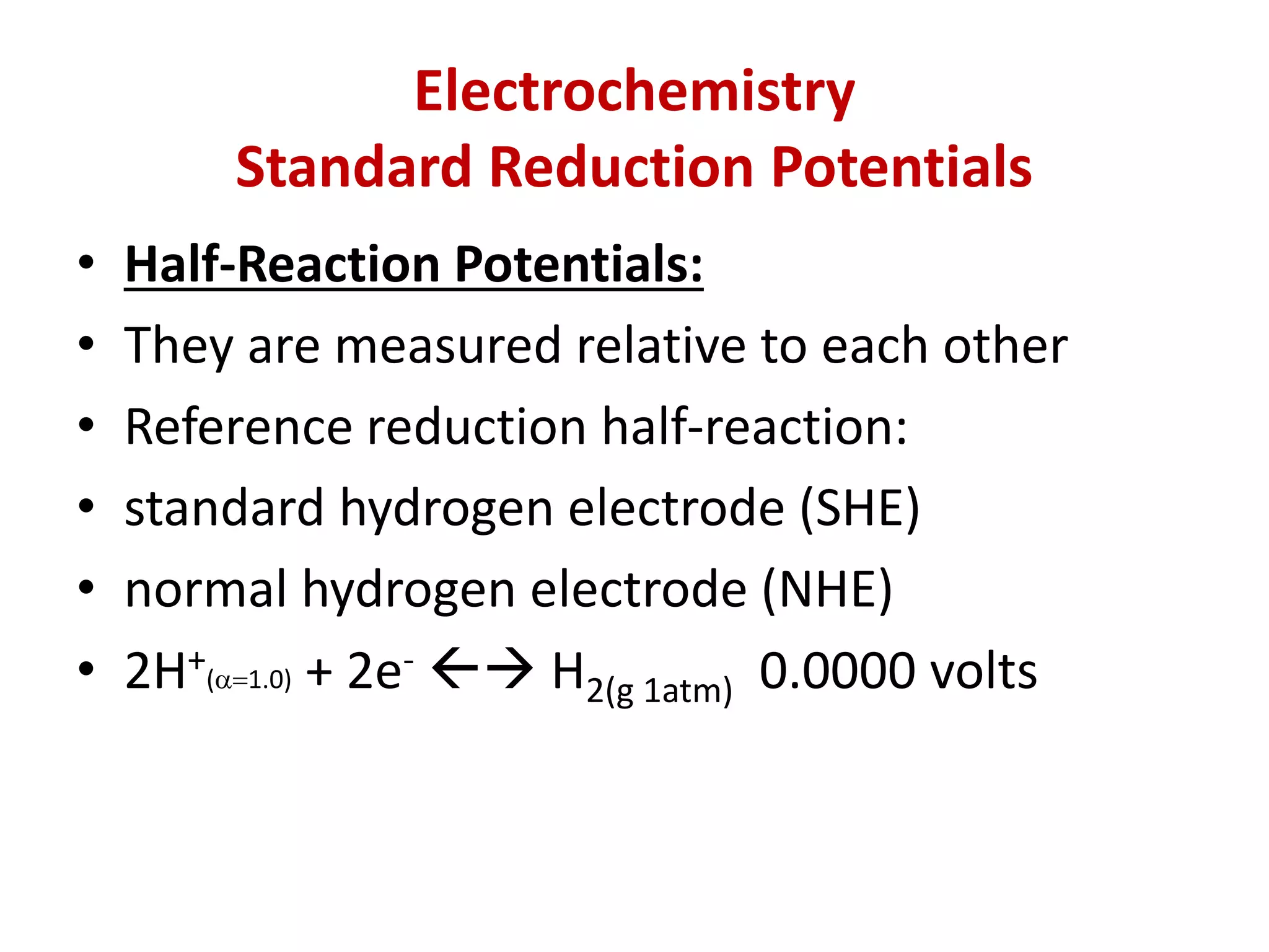 Electrochemical Cells and Electrode Potentials | PPT