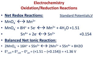 Electrochemical Cells and Electrode Potentials | PPT