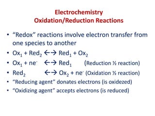 Electrochemical Cells and Electrode Potentials | PPT
