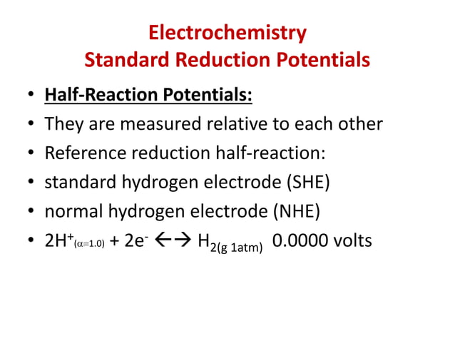Electrochemical Cells and Electrode Potentials | PPT | Chemistry | Science