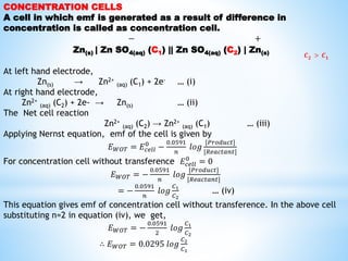 Electrochemistry B Sc III-SEM-VI | PPTX