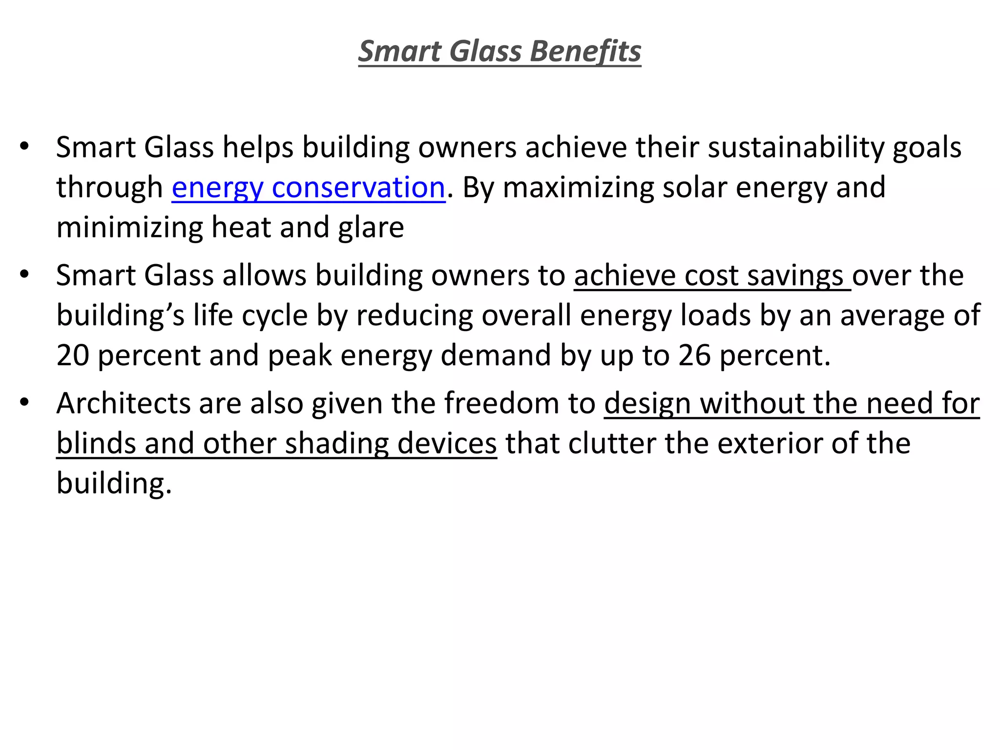 Structural Glazing System- Electrochromic (“Smart Glass”) Facade ...