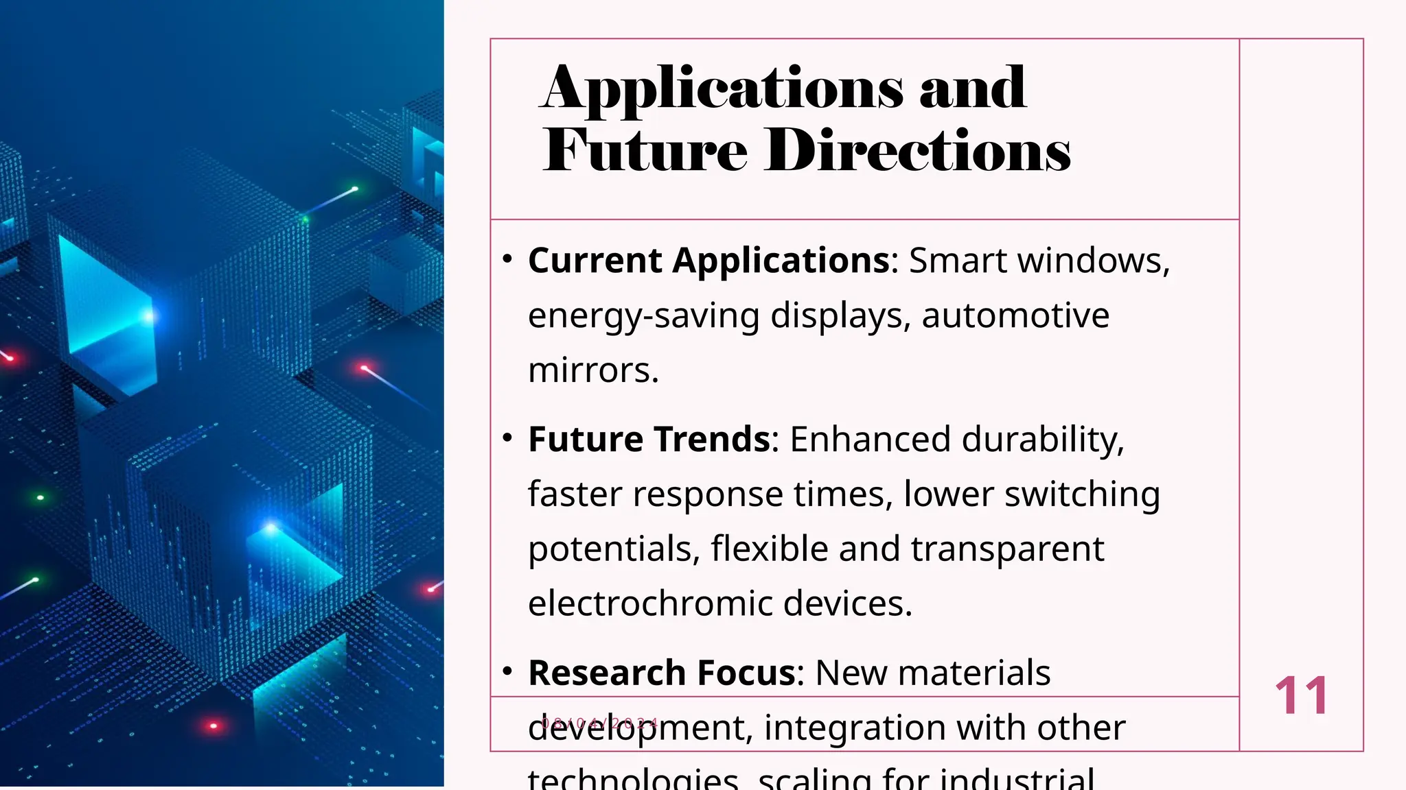 Electrochromic materials and different p | PPTX