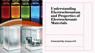 Electrochromic materials and different p | PPTX