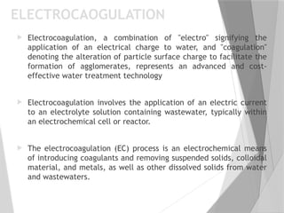 Electrocoagulation for treatment of slaughterhouse wastewater- A CASE ...