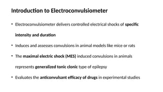 Standard Operating Procedure of Electroconvulsiometer | PPT