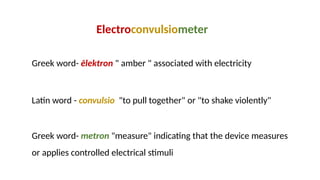 Standard Operating Procedure of Electroconvulsiometer | PPT