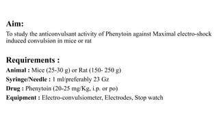 Electroconvulsiometer for studying anticonvulsant activity - Arun ...
