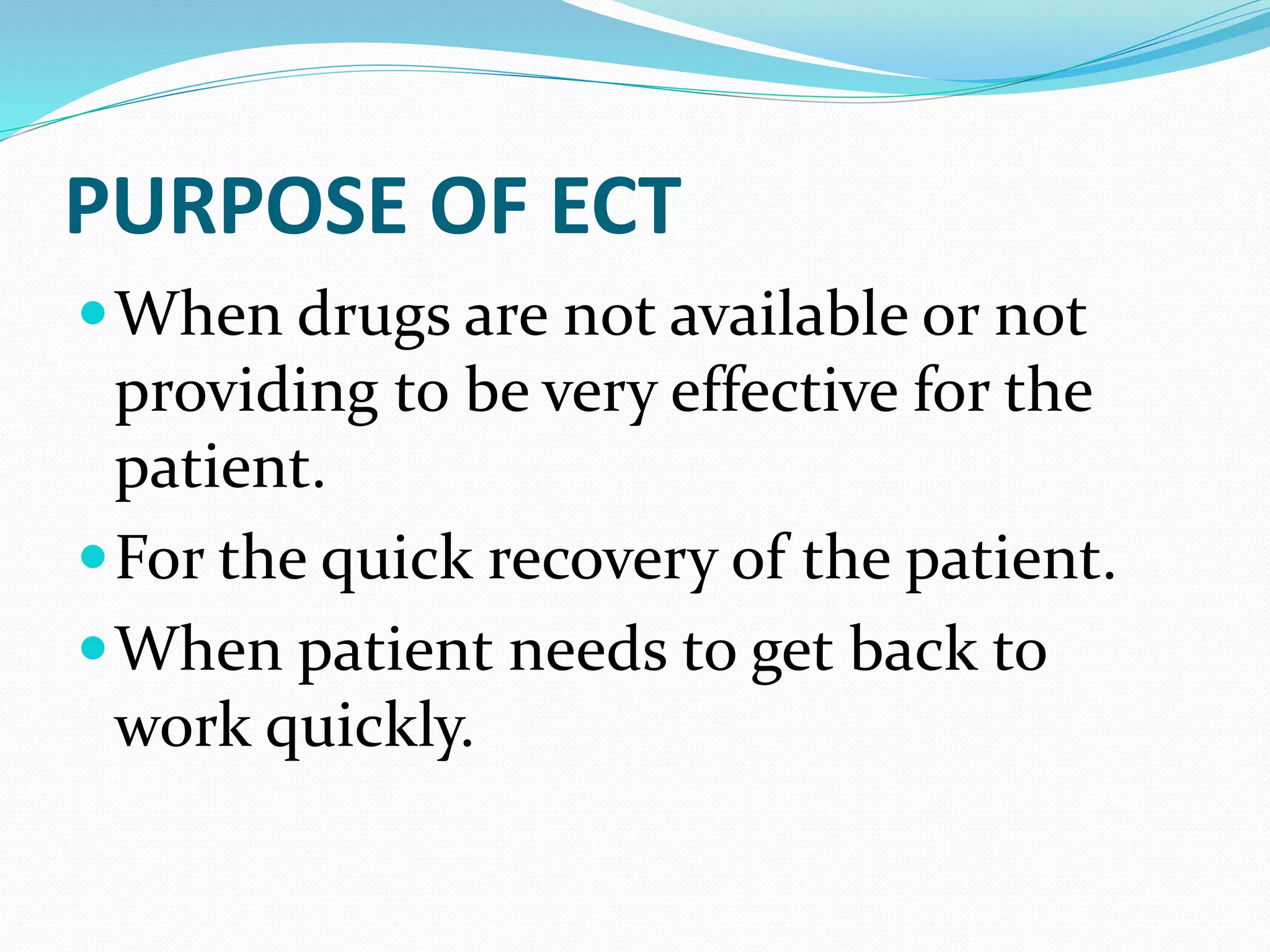 Electro convulsive therapy | PPTX