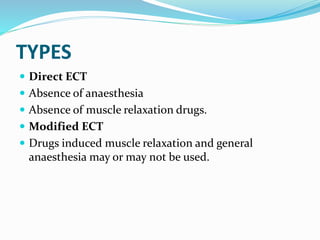 Electro convulsive therapy | PPTX