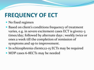 Electro convulsive therapy | PPTX