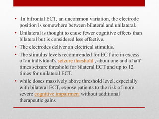 Electroconvulsive therapy | PPTX