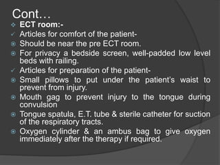 Electro convulsive therapy | PPTX