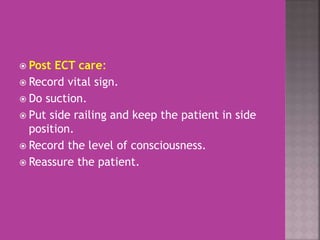 Electroconvulsive therapy | PPTX | First Aid | Injuries