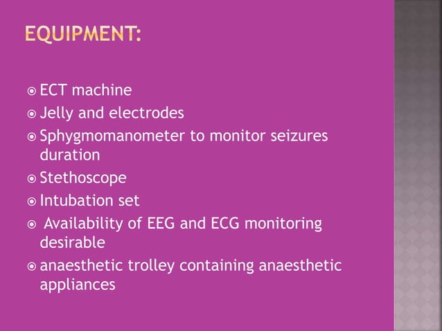 Electroconvulsive therapy | PPTX | First Aid | Injuries