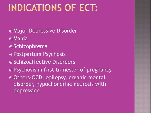 Electroconvulsive therapy | PPTX | First Aid | Injuries