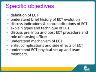 electroconvulsive therapy ECT .presentation | PPTX