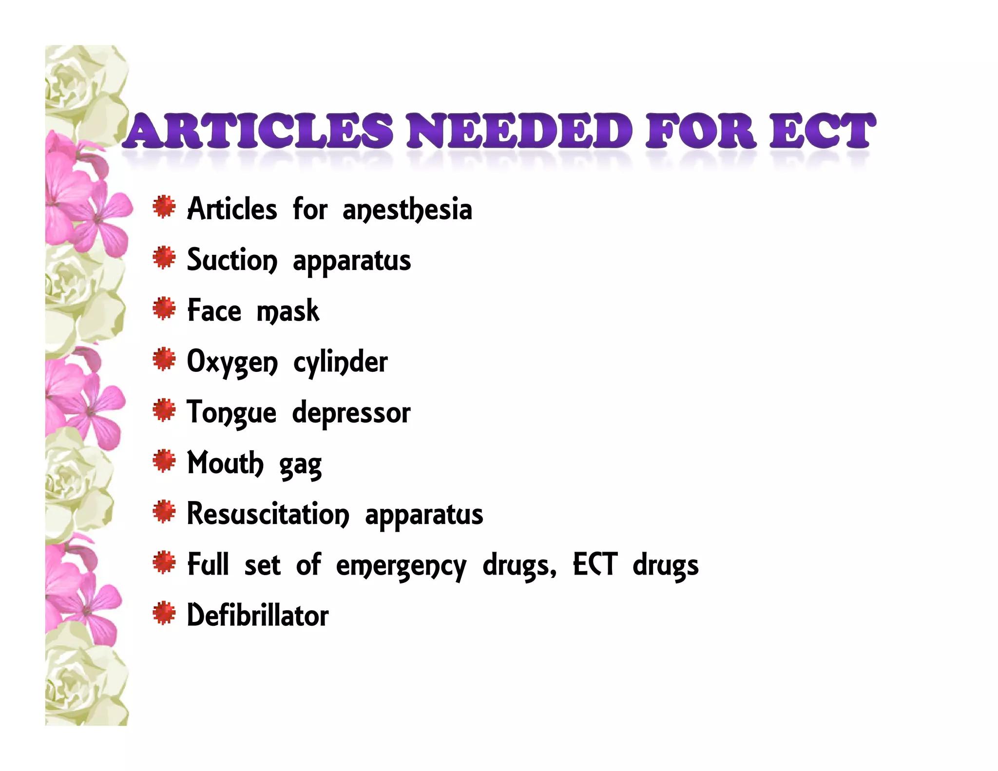 Electro convulsive therapy (ECT) | PDF