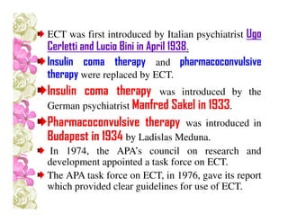 Electro convulsive therapy (ECT) | PDF