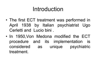 Electroconvulsive therapy ppt | PPT