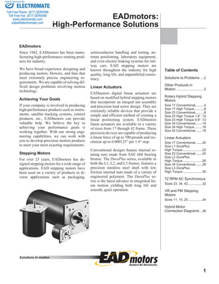 Electrocraft ead stepper_catalog | PDF