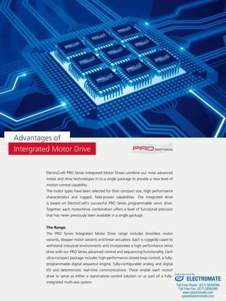 Electrocraft integrated motor_drives_brochure | PDF