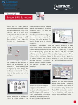 Electrocraft integrated motor_drives_brochure | PDF