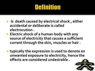 Electrocution | PPTX