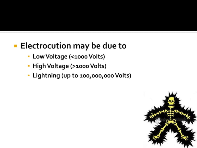 Electrocution | PPTX | First Aid | Injuries