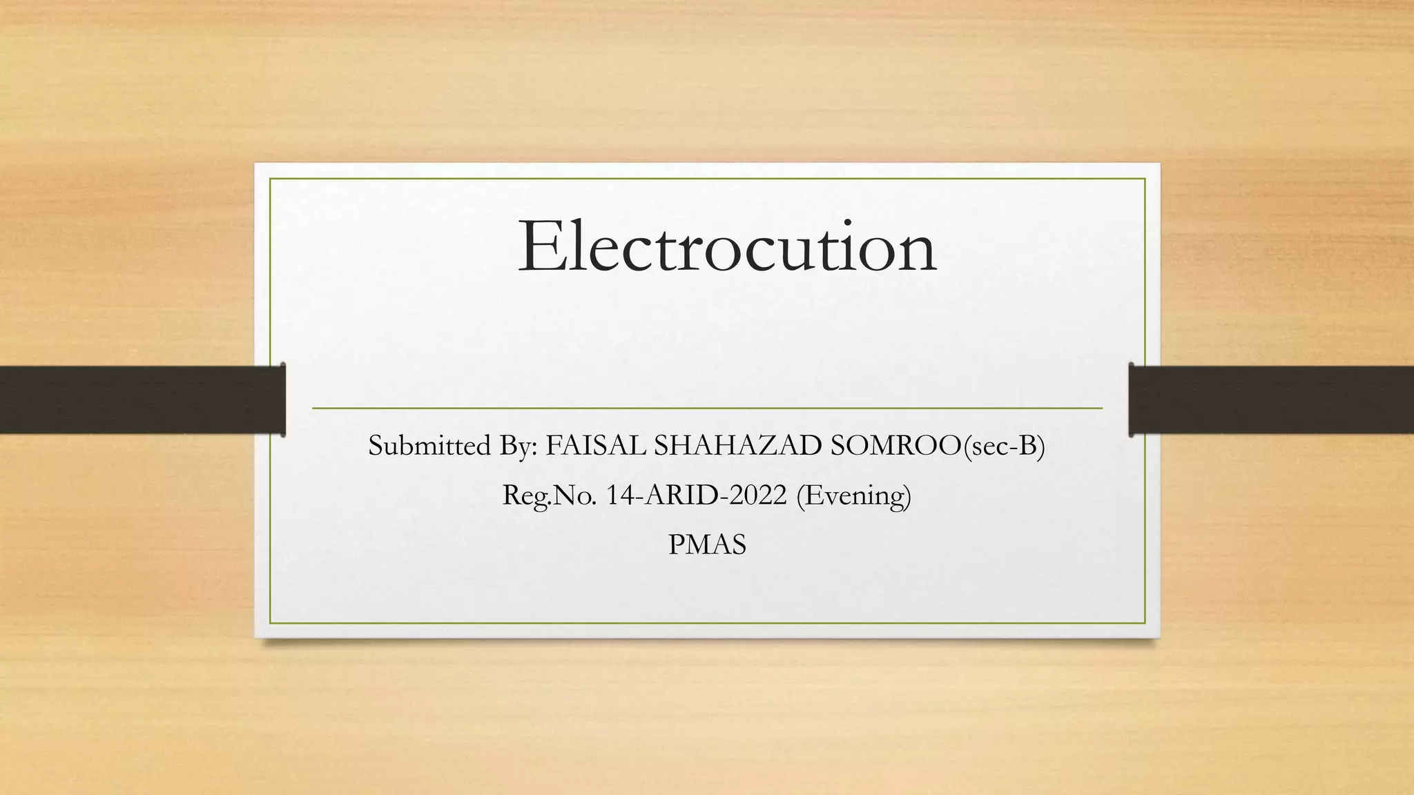 Electrocution | PPTX