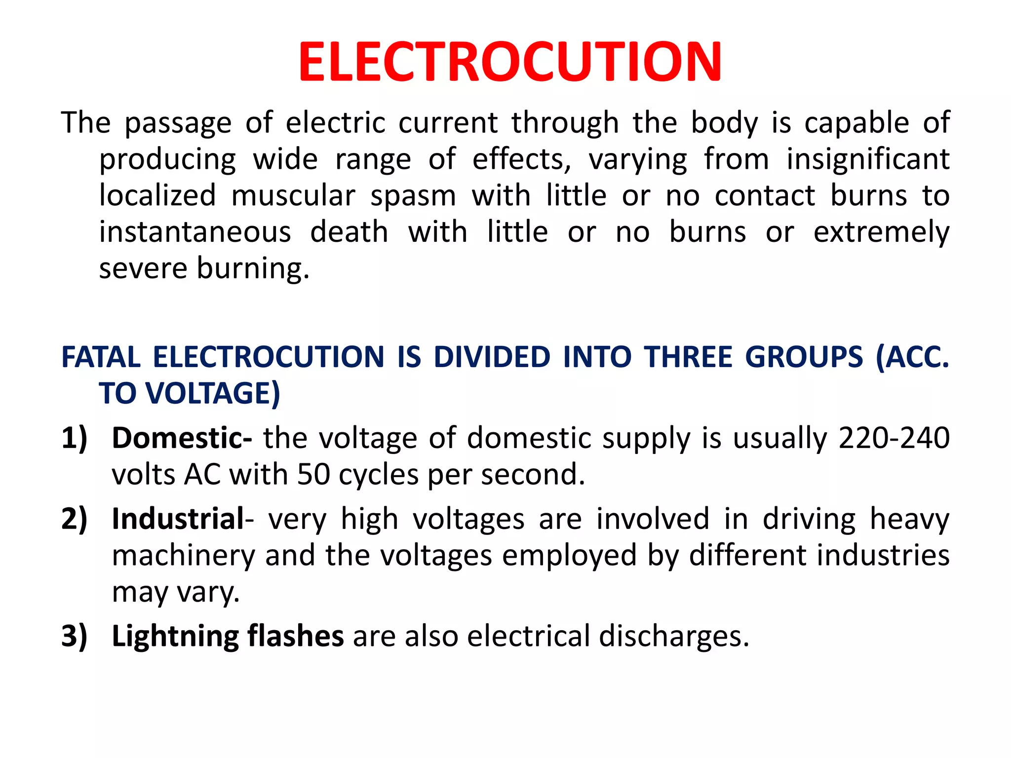 Electrocution | PPTX