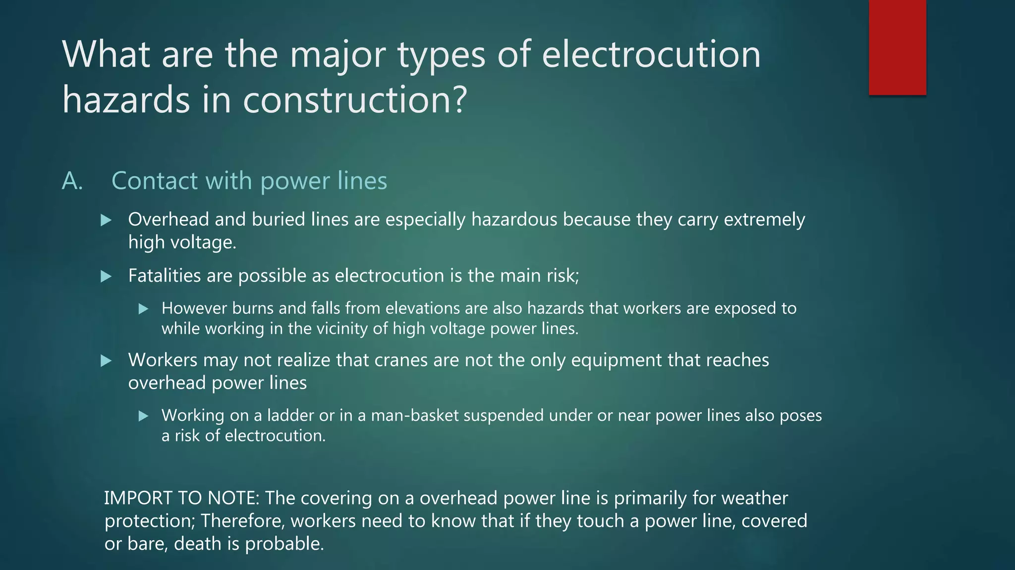 Electrocution hazards 2019 | PPTX
