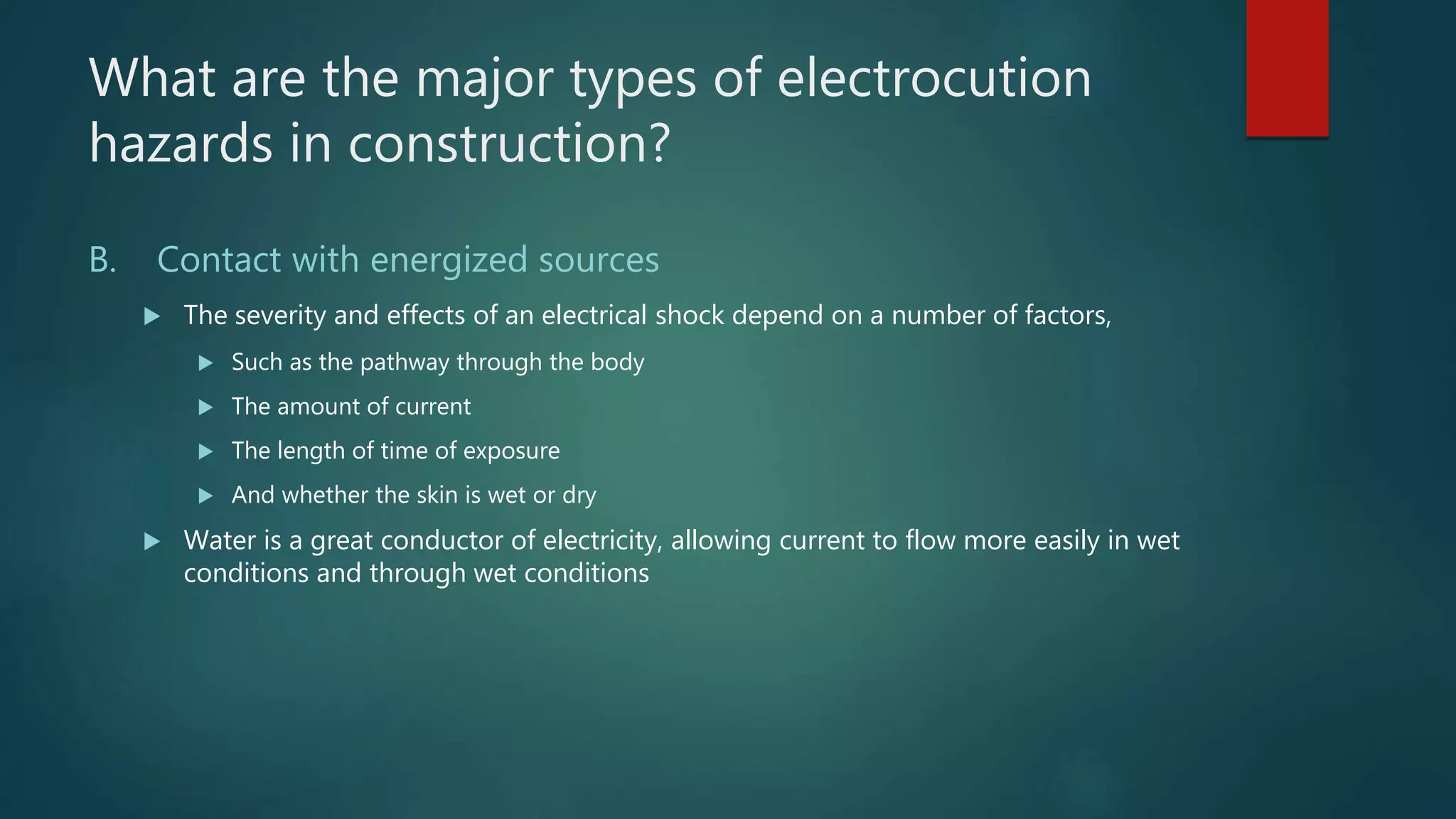Electrocution hazards 2019 | PPTX
