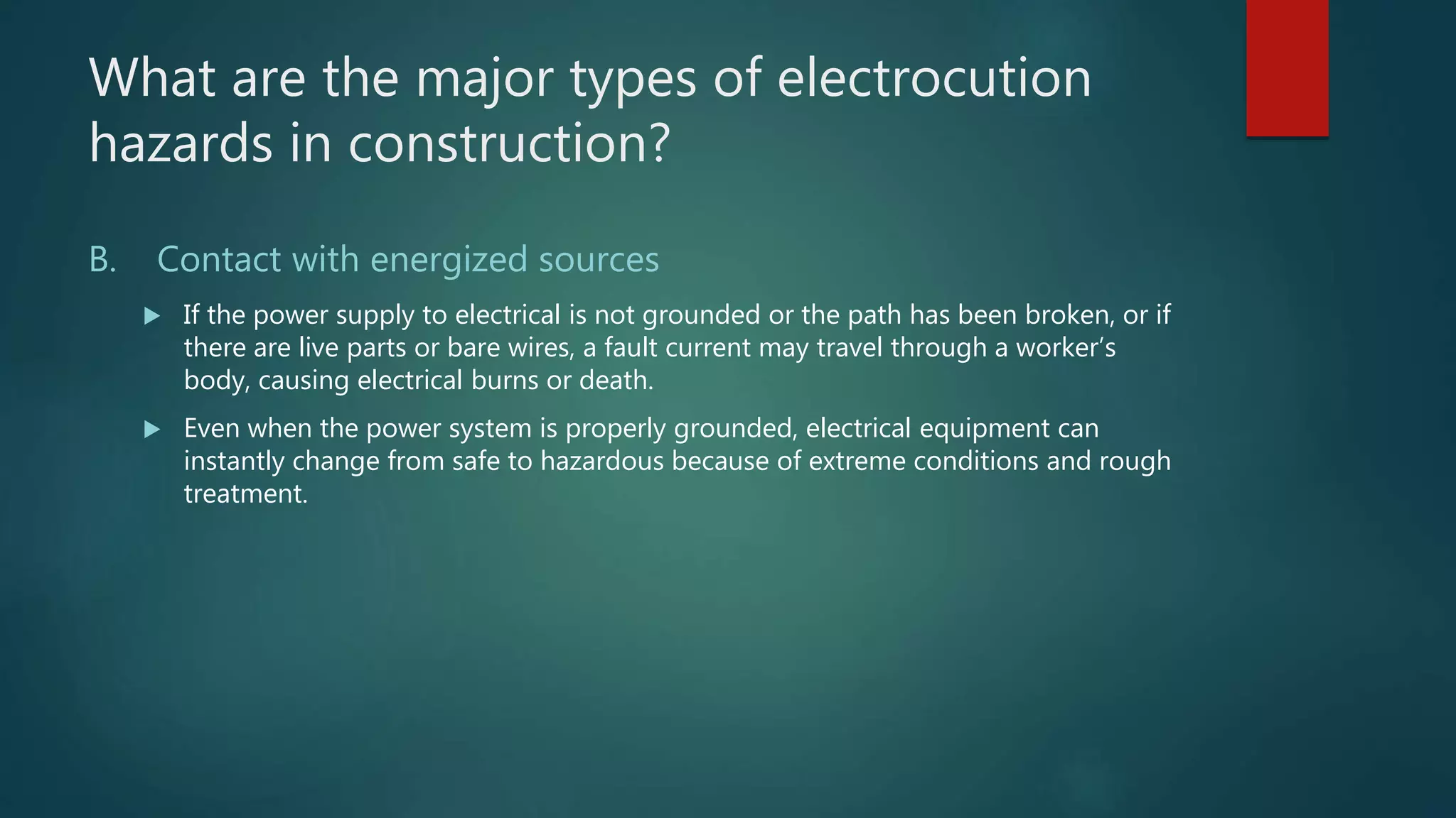 Electrocution hazards 2019 | PPTX