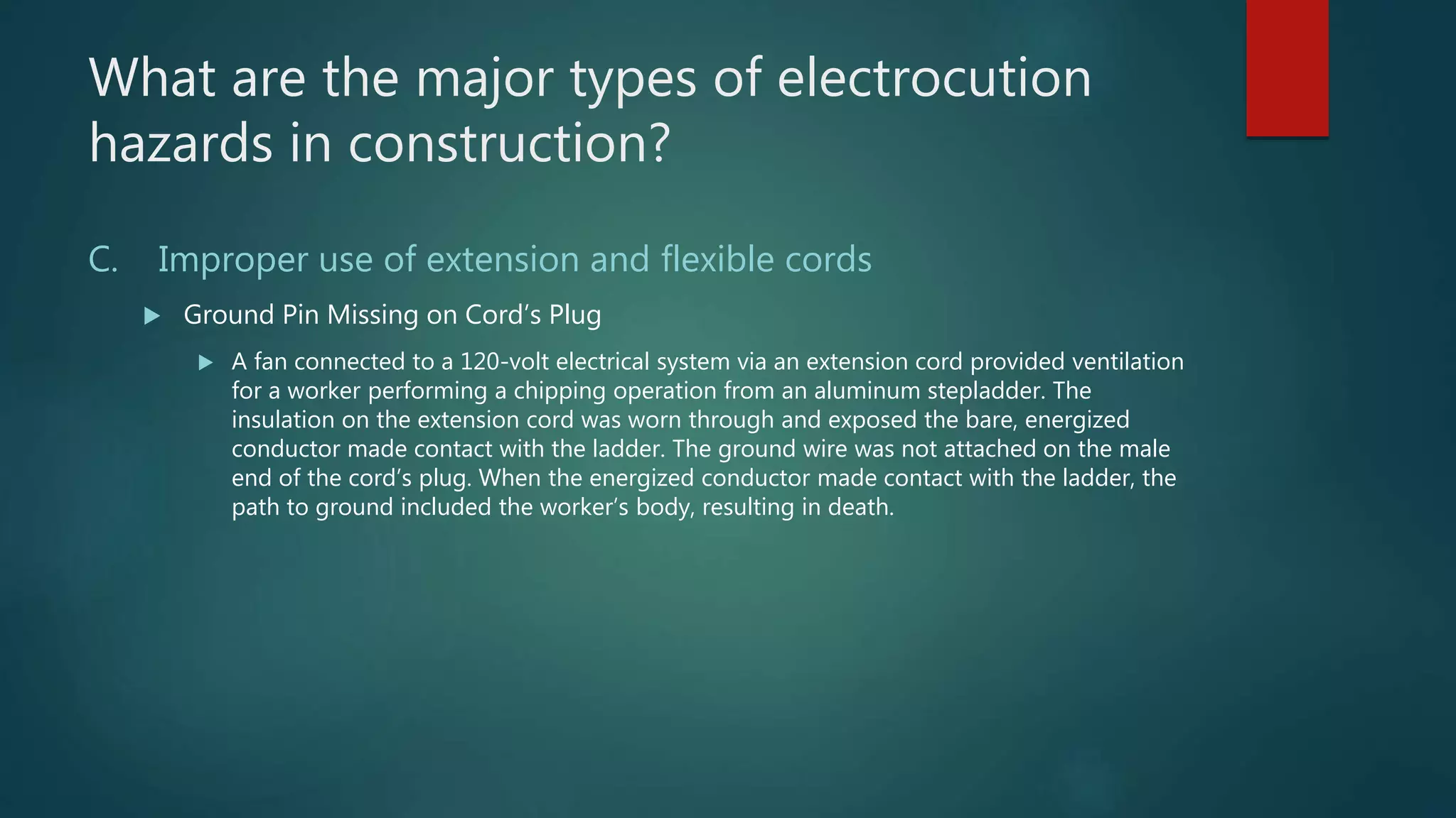 Electrocution hazards 2019 | PPTX