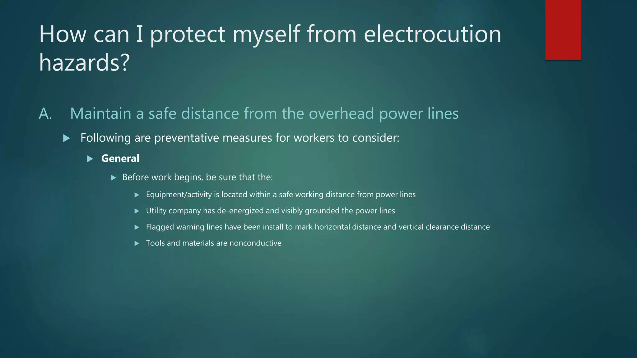 Electrocution hazards 2019 | PPTX